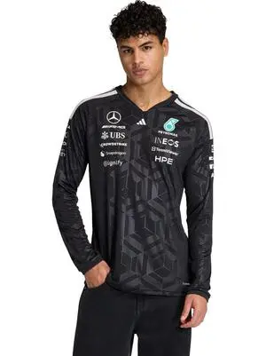 Adidas Mercedes Amg Petronas Formula 1 Team Driver Longsleeve Jersey - Black