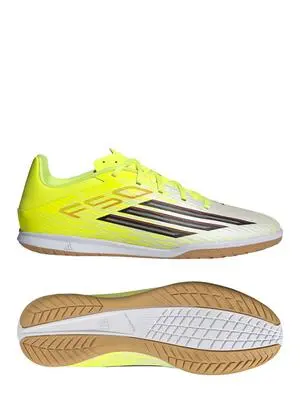 Adidas F50 Club Indoor Soccer Shoes - Team Solar Yellow 2 / Core Black / Lucid Red
