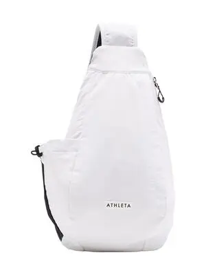 Athleta Crest Sling Bag - White/black
