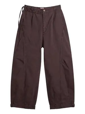 DAMSON MADDER Liv Barrel-leg Trousers - Brown