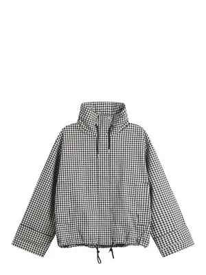 Barbour Bronwyn Check Showerproof Jacket - Navy Gingham