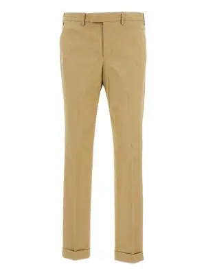 PT TORINO Master Stretch Finetwill Trousers - Beige