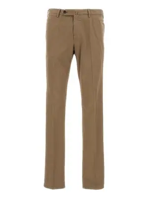PT TORINO Slim Stretch Gabardine Trousers - Green