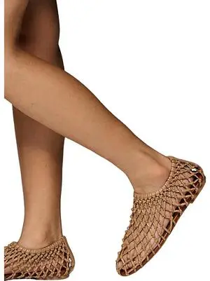 CECELIA NEW YORK Wilma Woven Flats - Tan