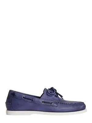 Ralph Lauren Merton Dip-dyed Leather Boat Shoe - Indigo