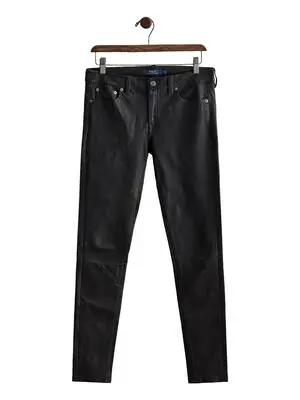 Ralph Lauren Lambskin Pant - Black