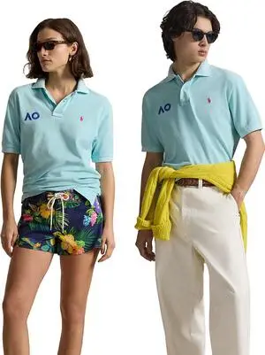 Ralph Lauren Australian Open Original Fit Polo Shirt - Turquoise Nova