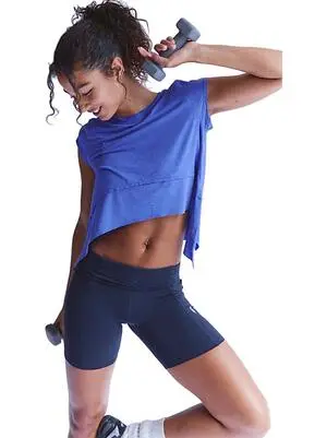 Free People Tempo Uv Protection Short Sleeve Tee - Pulse