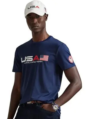 Ralph Lauren Team Usa Stretch Jersey T-shirt - Refined Navy