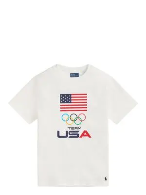 Ralph Lauren Team Usa Cotton Graphic Tee - White