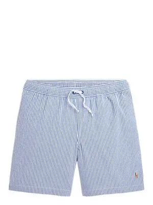Ralph Lauren Traveler Stretch Seersucker Swim Trunks - Cruise Royal
