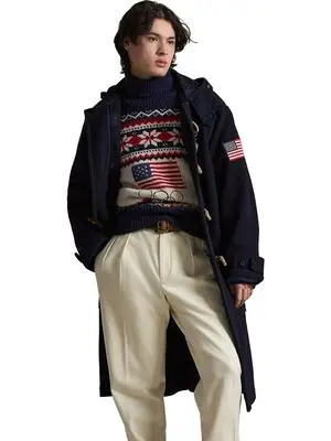 Ralph Lauren Team Usa Flagbearer Toggle Coat - Refined Navy