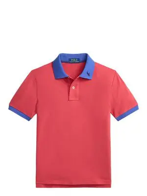 Ralph Lauren Stretch Cotton Mesh Polo Shirt - Nantucket Red