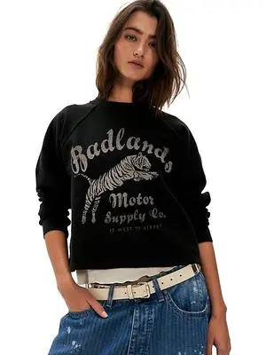 The Original Retro Brand Badlands Motor Company Pullover - Black