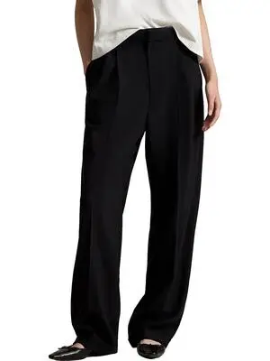 Ralph Lauren Wool-blend Faille Bacall Pant - Polo Black