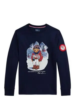 Ralph Lauren Team Usa Polo Bear Cotton Tee - Refined Navy