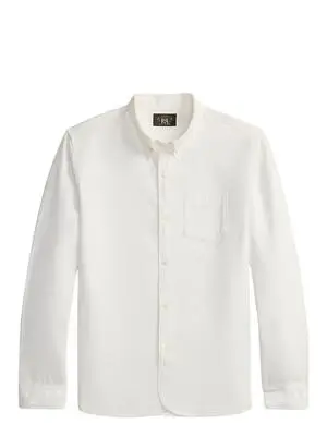 Ralph Lauren Selvedge-detailed Oxford Workshirt - White