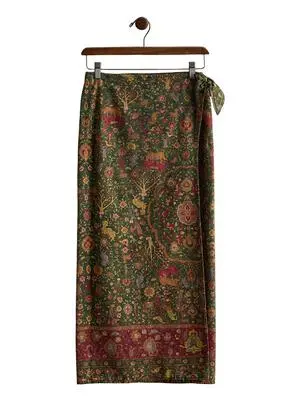 Ralph Lauren C. 1990 Floral Cotton Skirt - Multi