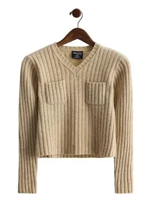Ralph Lauren Rib-knit Wool Sweater - Yellow