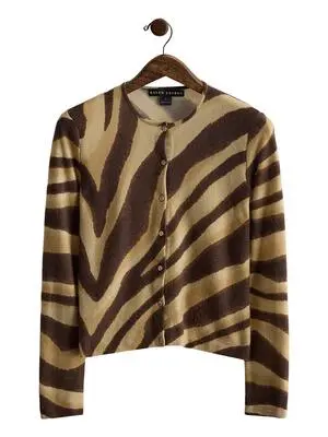 Ralph Lauren C. 2005 Zebra-print Cardigan - Multi