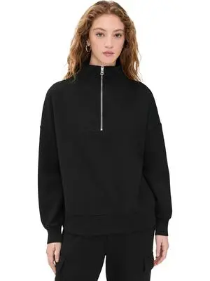 Varley Hawley Half-zip Sweatshirt - Black