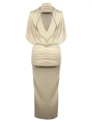 Andamane Annie Hooded Midi Dress - Neutrals