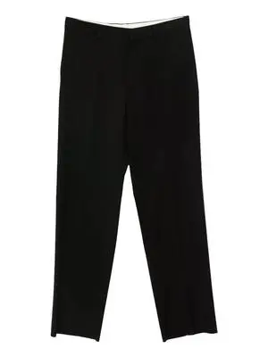 Tagliatore Concealed-fastening Straight-leg Trousers - Black