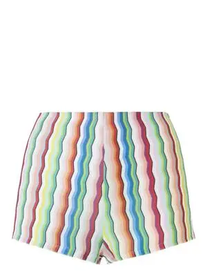 Missoni Striped Mini Shorts - Pink