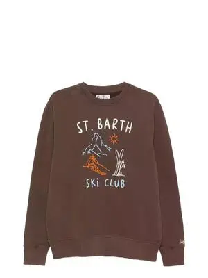 MC2 SAINT BARTH Ski-embroidery Sweatshirt - Brown