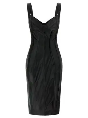 Elisabetta Franchi Sleeveless Midi Dress - Black