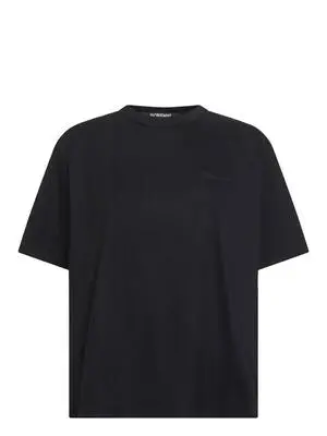 Jacquemus Logo-embroidered T-shirt - Black