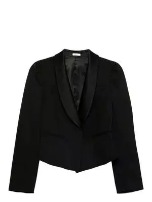 Alexander McQueen Shawl-lapel Fitted Blazer - Black