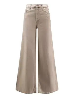 MOTHER Wide-leg Trousers - Neutrals