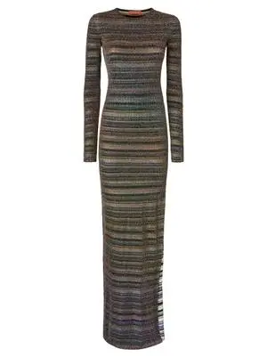 Missoni Striped Maxi Dress - Brown