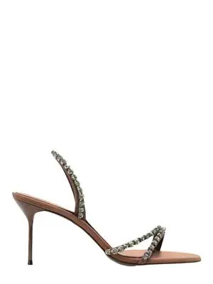 PARIS TEXAS Diamond Strap Stiletto Sandals