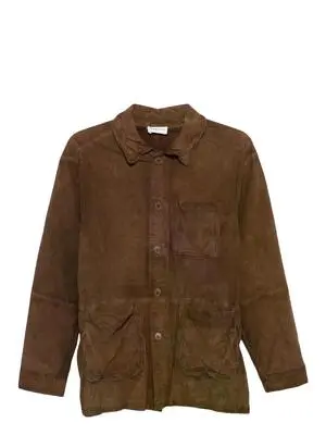 P.a.r.o.s.h Long-sleeve Suede Jacket - Brown