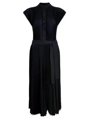 Proenza Schouler Farah Pleated Midi Dress - Black