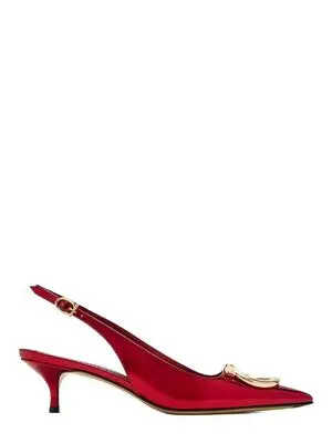 FERRAGAMO Sara Slingback Pumps - Red