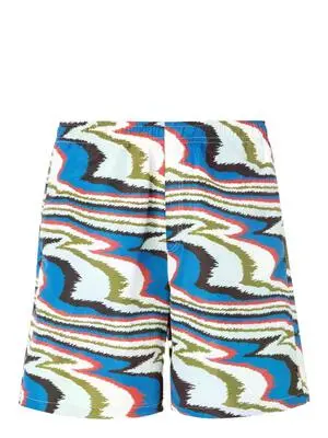 Missoni Zigzag-print Swim Shorts - White