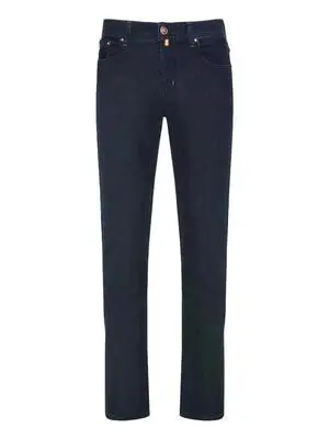 Jacob Cohen Logo-patch Trousers - Blue