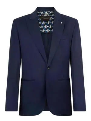 BILLIONAIRE Lapel Blazer - Blue