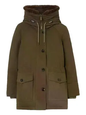 Burberry Shearling Parka - Green