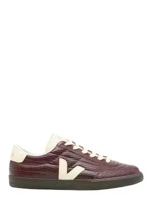 VEJA Lizard-Effect Lace-Up Sneakers