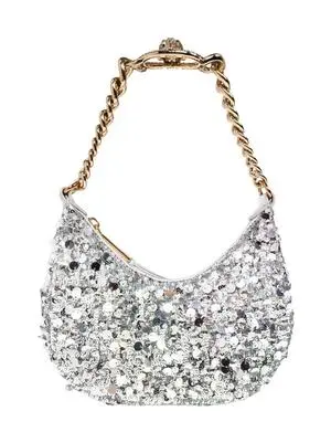 Kurt Geiger Chelsea Sequin Shoulder Bag - Silver