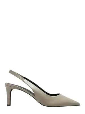 Furla Point-toe Slingback Stiletto Heels - Neutrals