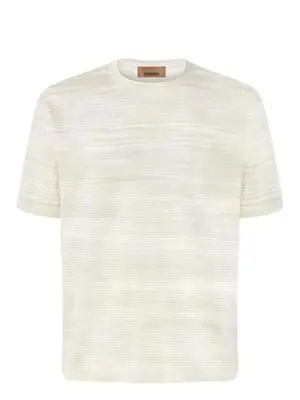 Missoni Mercerized Crew-neck T-shirt - Neutrals