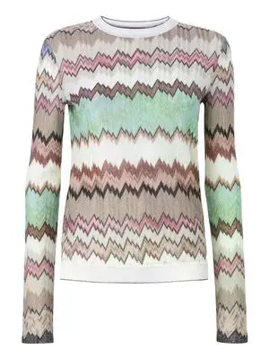 Missoni Chevron-pattern Sweater - Neutrals