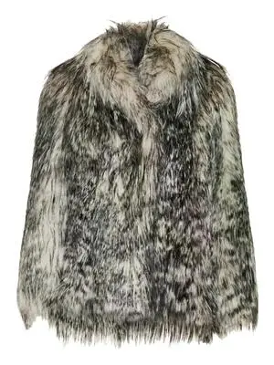 Valentino Garavani Collared Fur Coat - Black