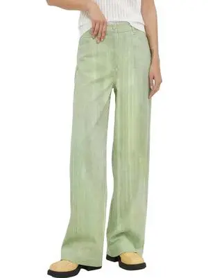 Remain Birger Christensen Striped-pattern Trousers - Green