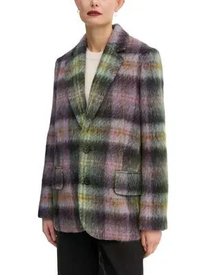 Paul Smith Plaid-check Blazer - Purple